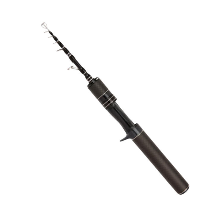 Ultra Short 28cm Telescopic Fishing Rod Portable Carbon Fiber Sea Pole ...