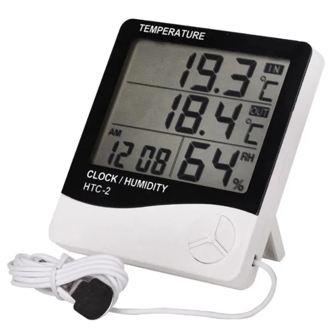 HTC-2 Indoor LCD Digital Temperature Humidity Meter Thermometer With ...