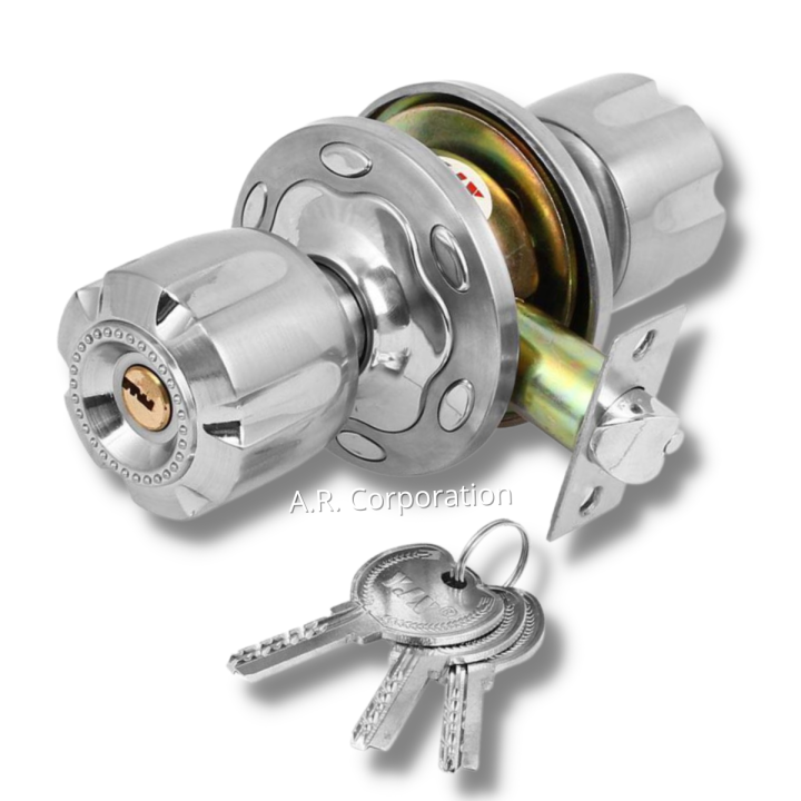 High Security Heavy SS Round Lock Door Lock | Daraz.com.bd