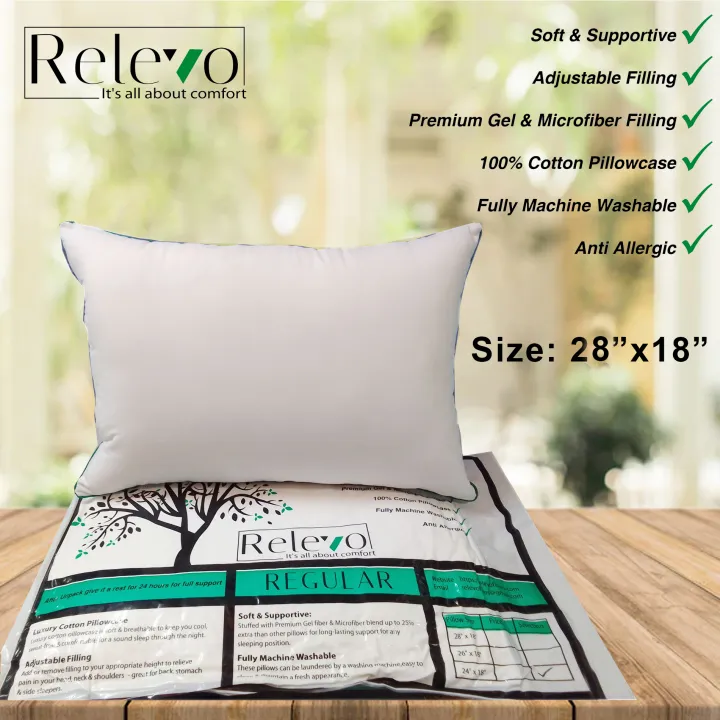 Relevo Regular Series Soft Pillow - 28 "x 18" | Daraz.com.bd