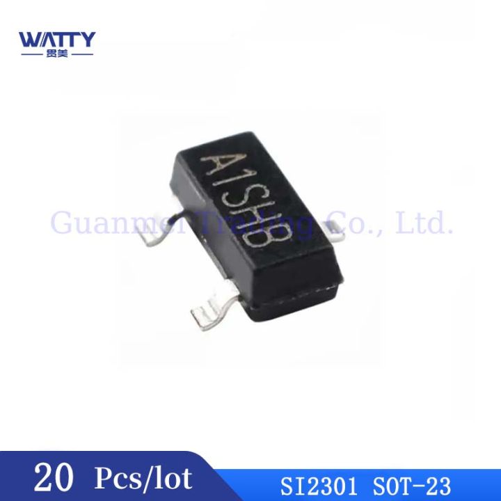 20Pcs/Lot SI2301 SMT SOT-23 A1SHB MOSFET field-effect transistor ...