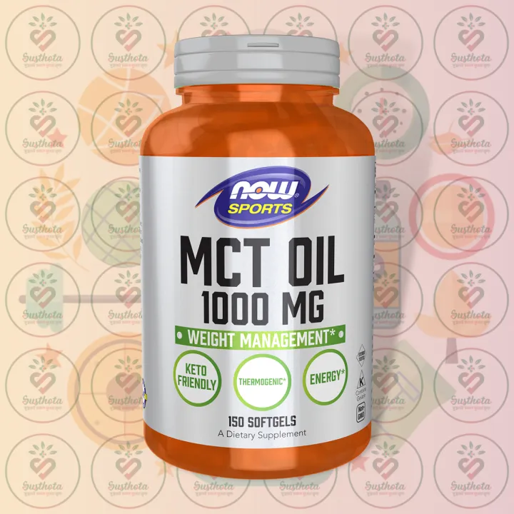 NOW Sports MCT Oil – 1000 mg – 150 Softgels – with Medium-Chain ...