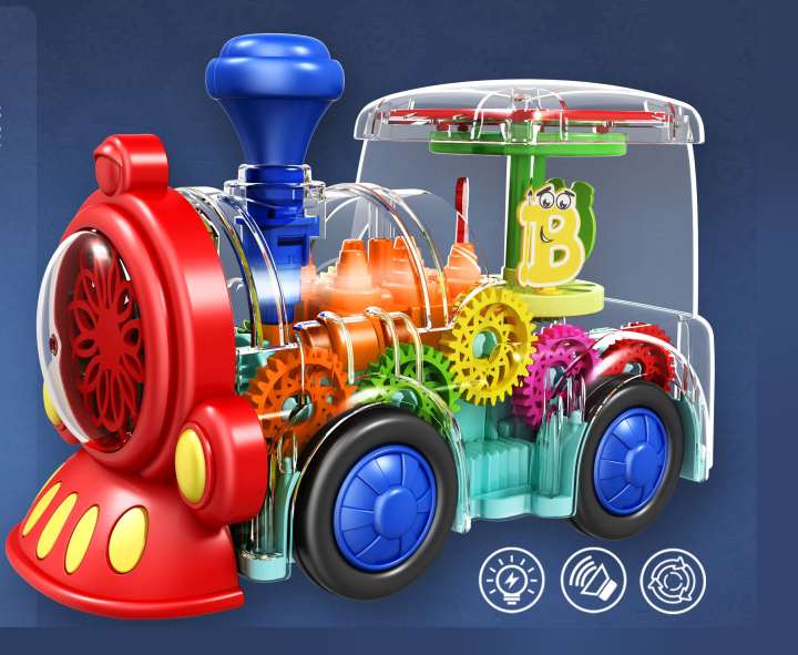 Concept Train Electric Transparent Gear Train Universal Walking Train ...