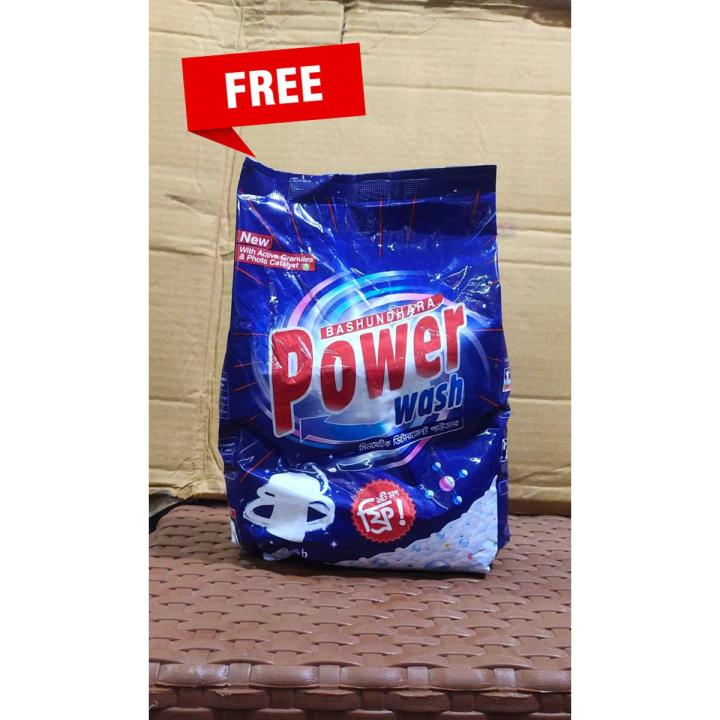 Bashundhara Power Wash Detergent Powder 1kg | Daraz.com.bd