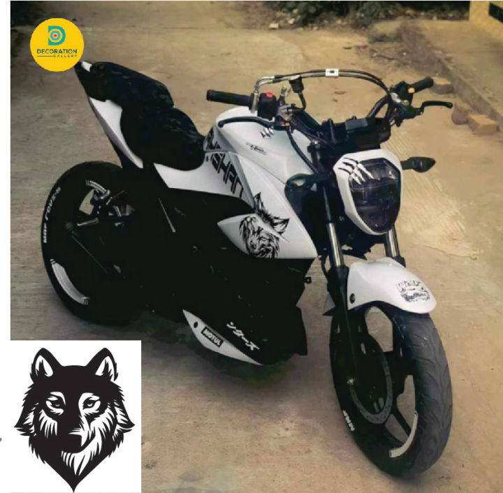 Wolf Head Decal sticker/wolfanvr Sticker & Decal for Car & Bike ...