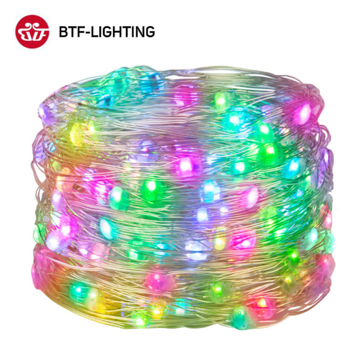 WS2812B RGBIC Christmas Lights LED String 5 m 50 leds WS2812 Birthday ...