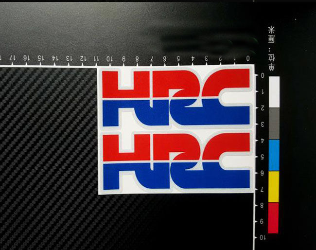 2 pc/Lot Reflective HRC Racing Stickers Motorcycle Helmet Sticker ...
