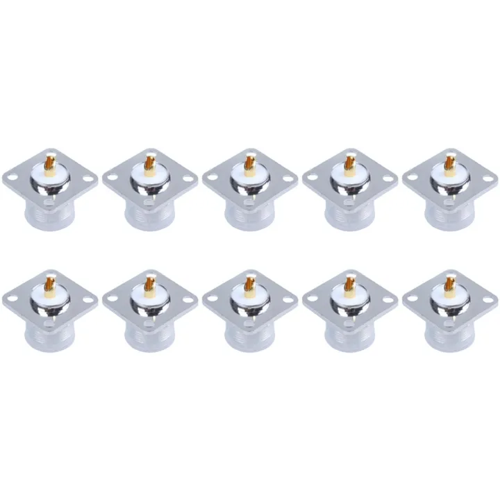 10X UHF Female SO239 Panel Chassis Mount Flange Deck Mount Solder Cup ...