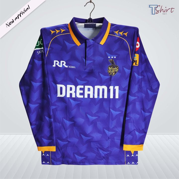 Kolkata Knight Riders Premium Jersey 2025-2026 - KKR Full Sleeve Polo ...
