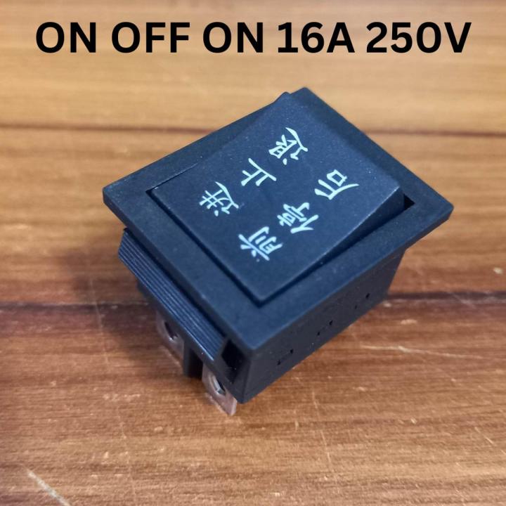 Power Trigger Switch 6 Pin AC 250V 16A On-Off-On DPDT R5 Series Panel ...