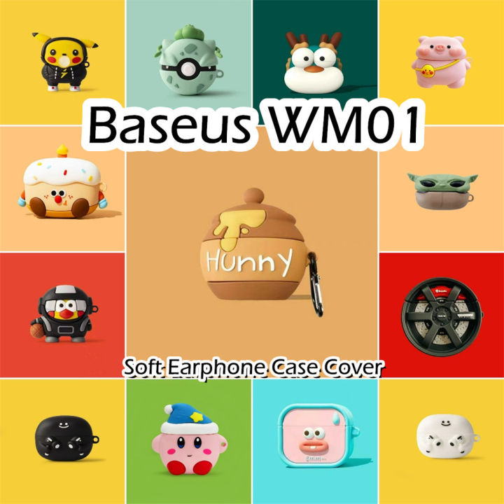 Original For Baseus WM01 cartoon Silicone Earphone Case Cover Shock ...