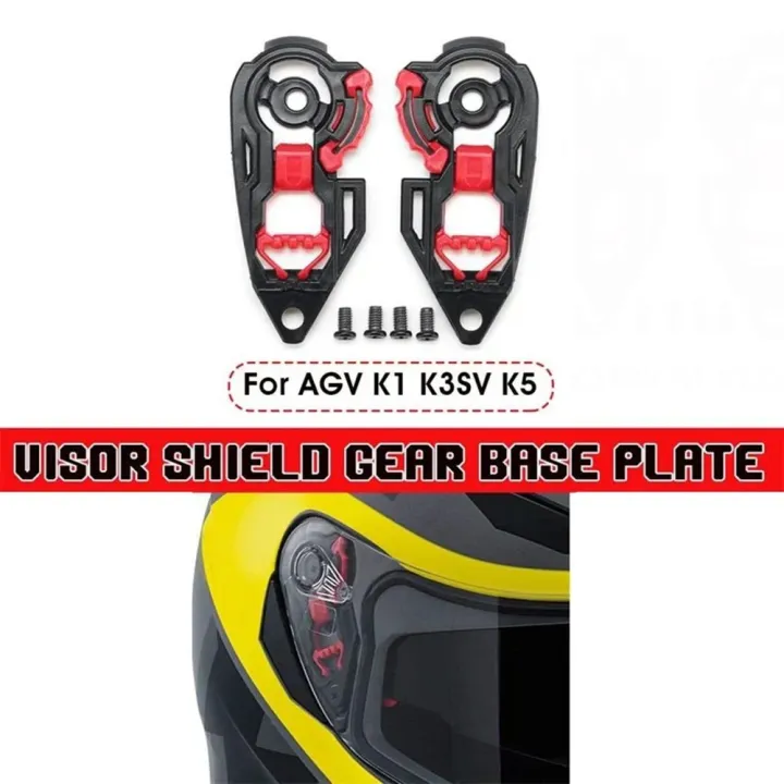 Mechanism Nose Protector Helmet Visor Base Lock PC Pair Capacete Shield ...