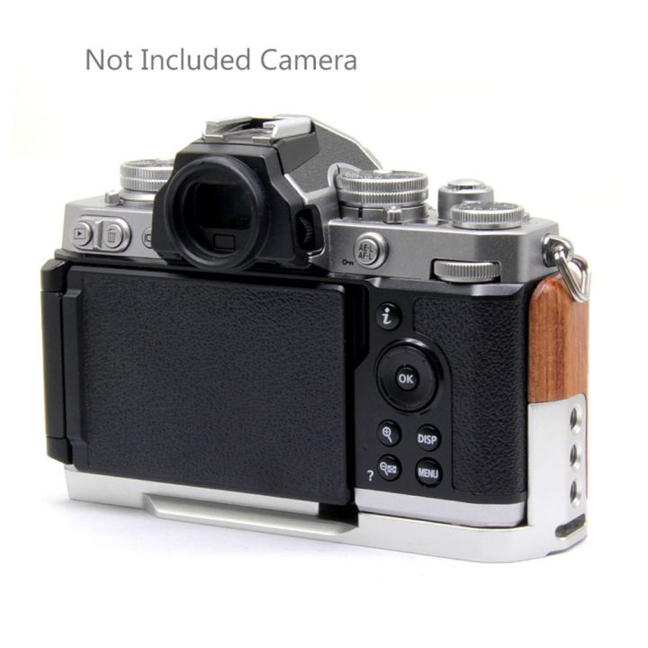 Quick Release L Plate Wooden Side Handle Bracket Handgrip Silver ...