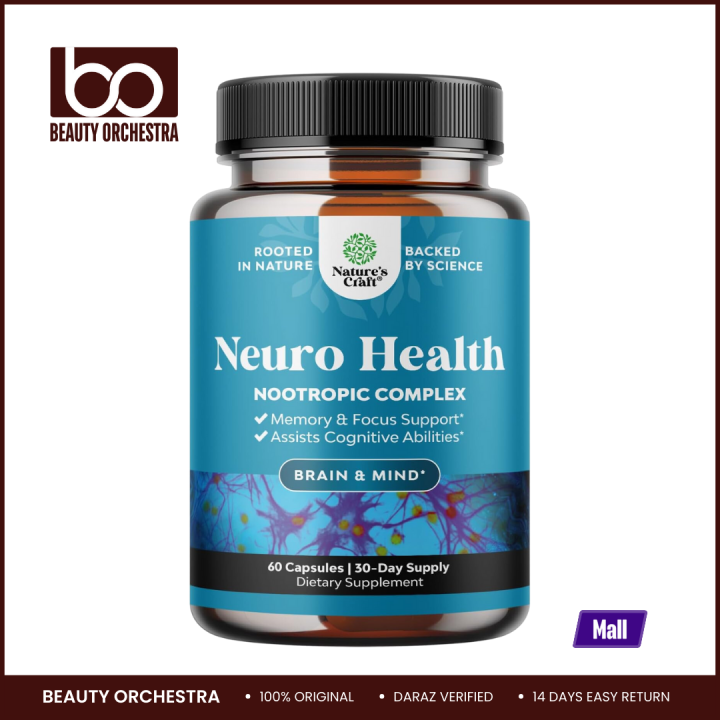 Nature’s Craft Neuro Health Nootropic Complex - 60 Capsules | Daraz.com.bd