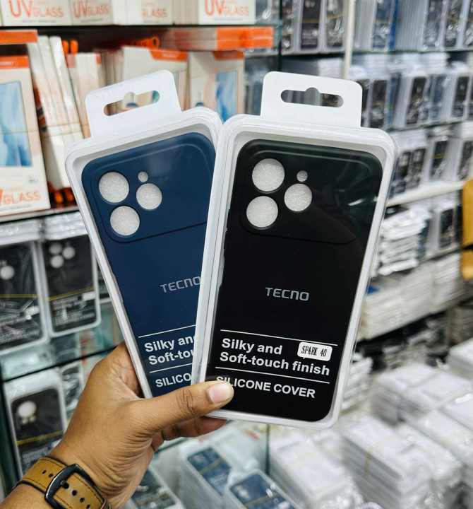 For Tecno Spark 40 Soft Silicone Cases Shockproof Round Edge Camera ...