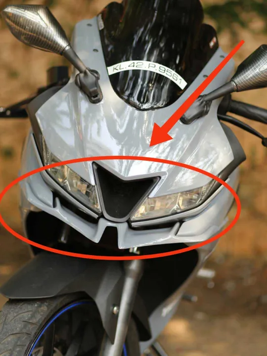 Motorcycle Front Winglet For YAMAHA R15 V3 Long Winglet | Daraz.com.bd