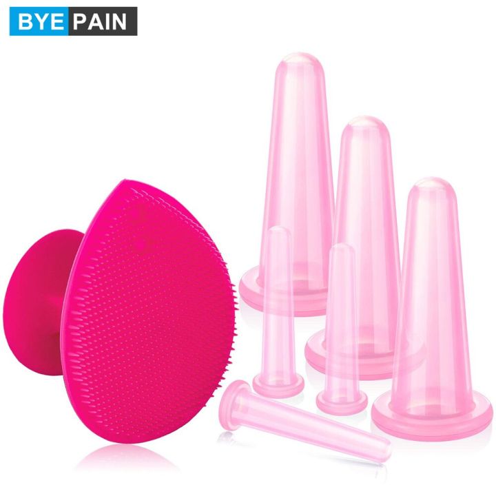 7Pcs Cupping Facial Set for Face Eye Cupping Massage,Facial Cupping Set Silicone Cups with ...