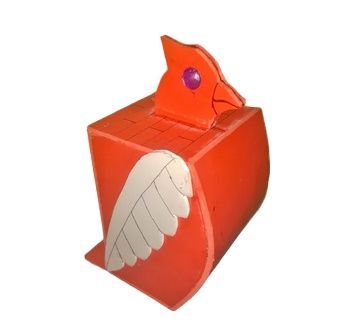 Bird shape coin box only for money saving colorful coin saving make by ...