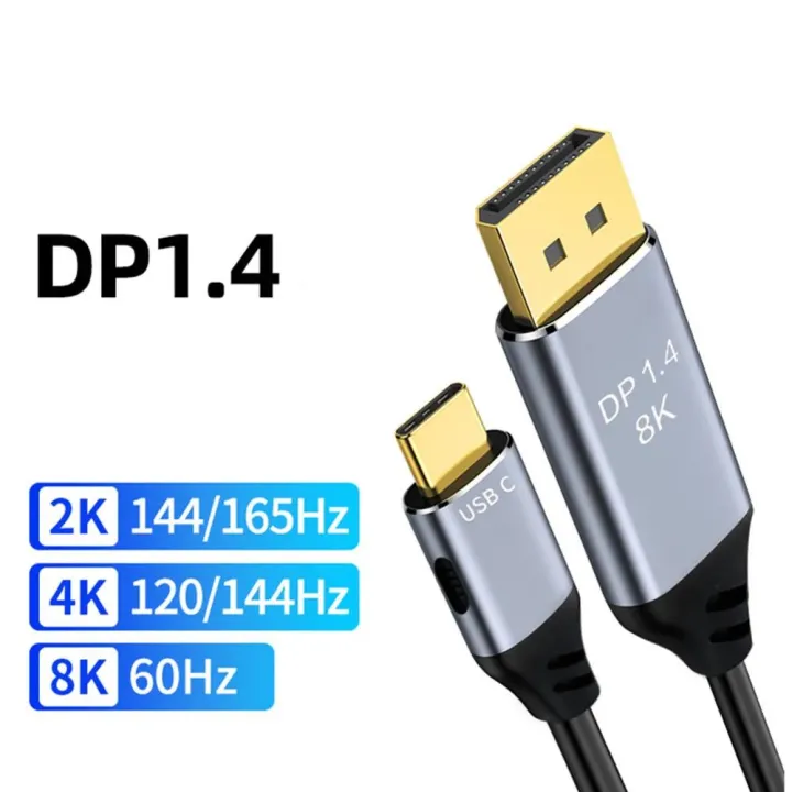 【Expert Recommended】 USB C to DisplayPort Cable 8K DP Type C 3.1 to ...