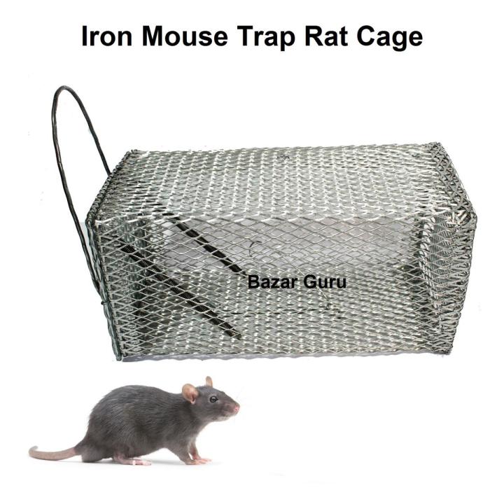 Mouse Rat Trap Cage Metallic Mouse Trap for Capturing live Rat | Daraz ...