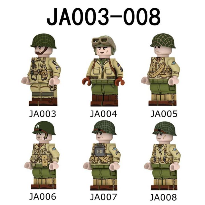 Single Sale World War II Figures Building Blocks U.S Soldiers US ...