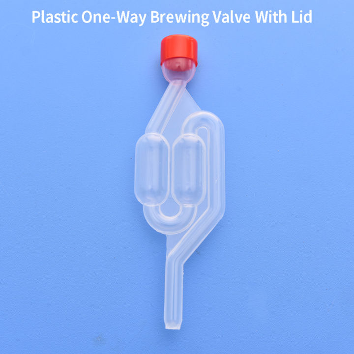 Wine Fermentation Airlock Valve Plastic One-Way Exhaust Seal Beer ...