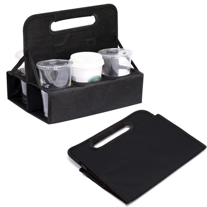 Easy to Carry Holds 6 Cups Foldable Cup Carrier Solid Base Reusable ...