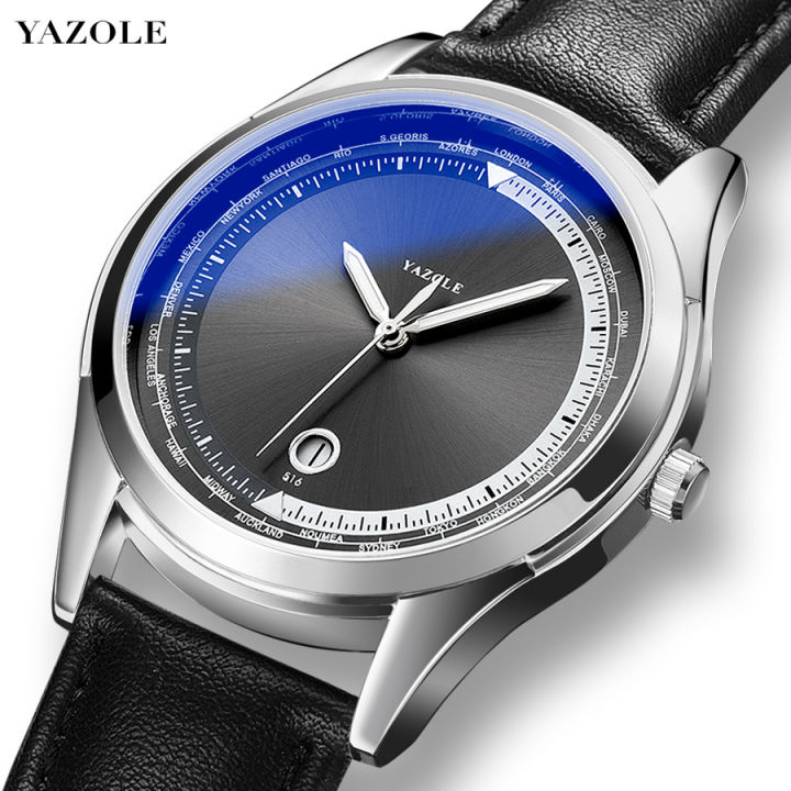 New Yazole 516 Fashion Calendar Men's Watch Luminous Waterproof Quartz ...