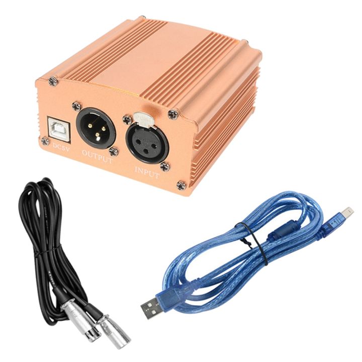 48V USB Phantom Power Supply Microphone Cable,Gold | Daraz.com.bd