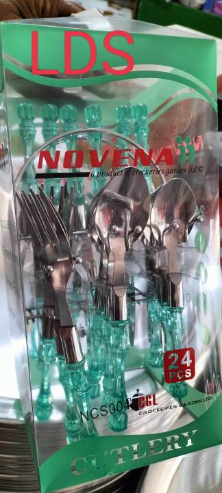 Table Spoon Set 24 Pieces Fork Tea Kata Sweet Misty) Spoon Set 24p ...