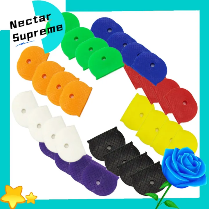Flexible Key Caps 32pcs Colorful Key Covers Tags Soft Rubber Key ...
