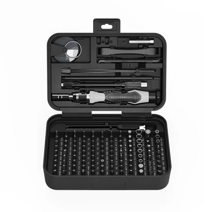 132-in-1 screwdriver set manual precision H4 bit screwdriver tool bit ...
