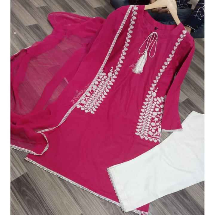 New exclusive designed Pakistani Vip Linen Ari Work 3 piece For Stylish ...