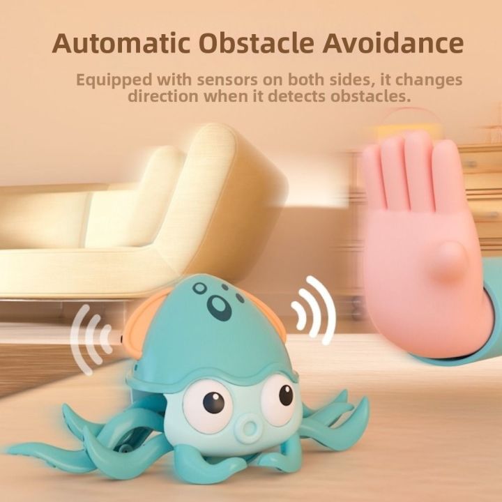 Dragging Toy Light&Music Dancing Squid Toy Automatic Sensing ...