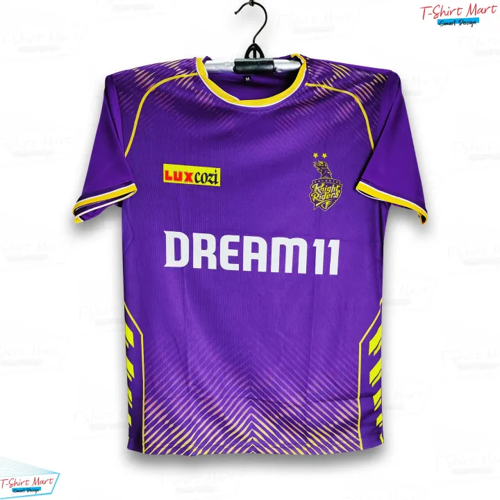 Kolkata Knight Riders Short sleeve Cricket Jersey For Men - KKR IPL ...