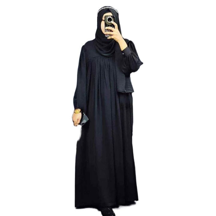 Attractive High-Quality Anzar Borka - Dubai Cherry Fabric Abaya Burqa ...