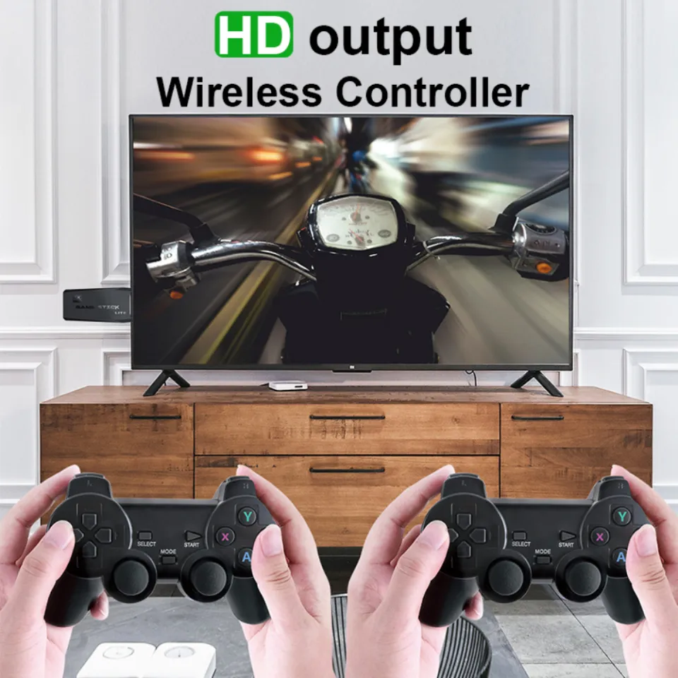 4K Smart Video Game TV Stick Video Game Consoles 10 000 Games 32 64GB Retro Classic Gamin 2.4G Wireless Gamepads Controller 32G 3000 Games Daraz .bd