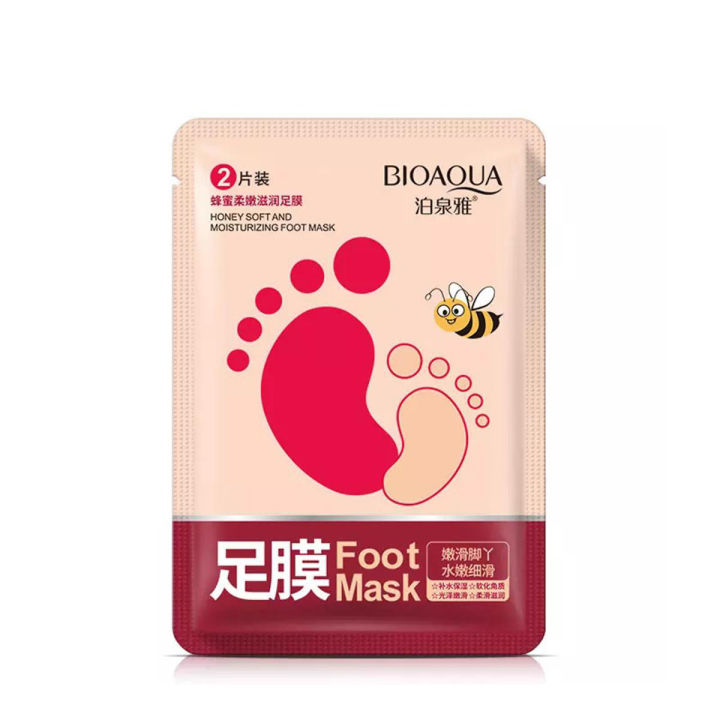 BIOAQUA Honey Extract Moisturizing Foot Sheet Mask- 35g | Daraz.com.bd