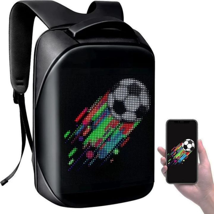 LED Advertising Backpack BLUETH Version Portable LED Backpack Magic ...