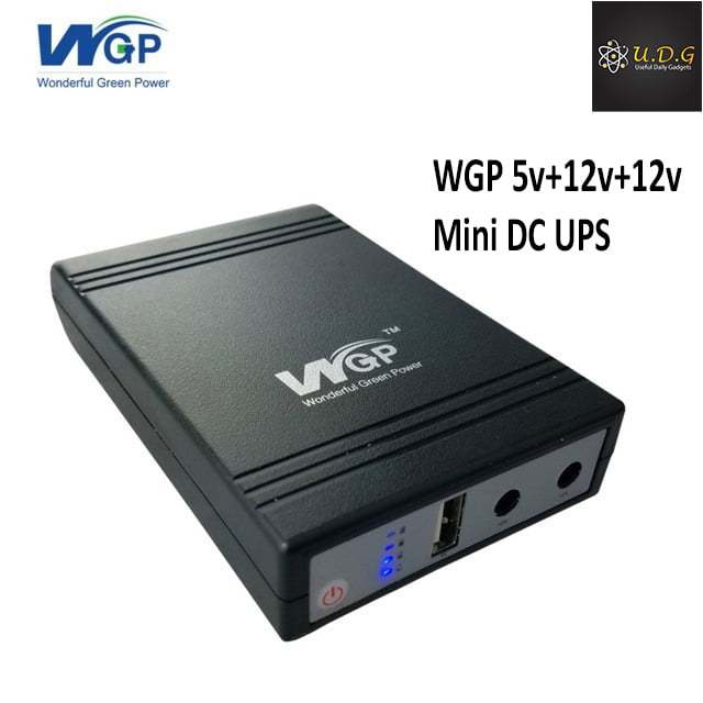 WGP Mini UPS for wifi router 8hrs power backup (5+12+12 Volts 3 Output ...