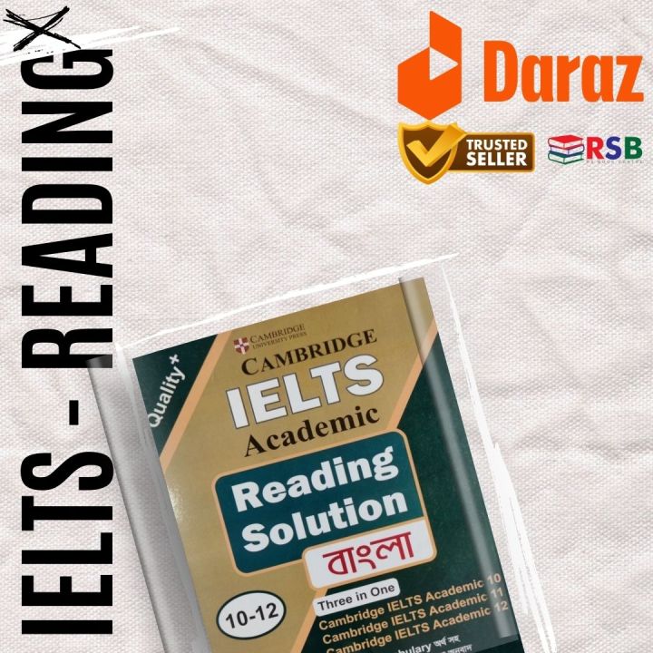 Cambridge IELTS Académic Reading Solutions 10 - 12 | Daraz.com.bd