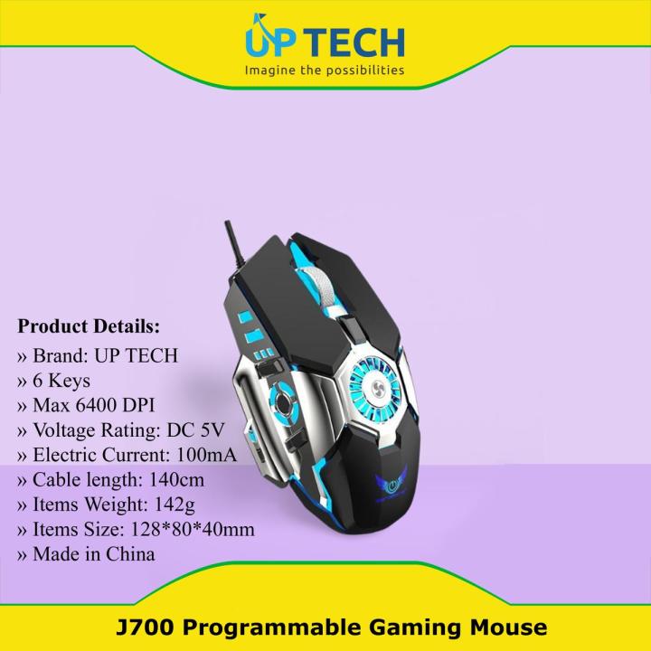 HXSJ J700 Macro Programmable Gaming Colorful Breathing Light Gaming ...