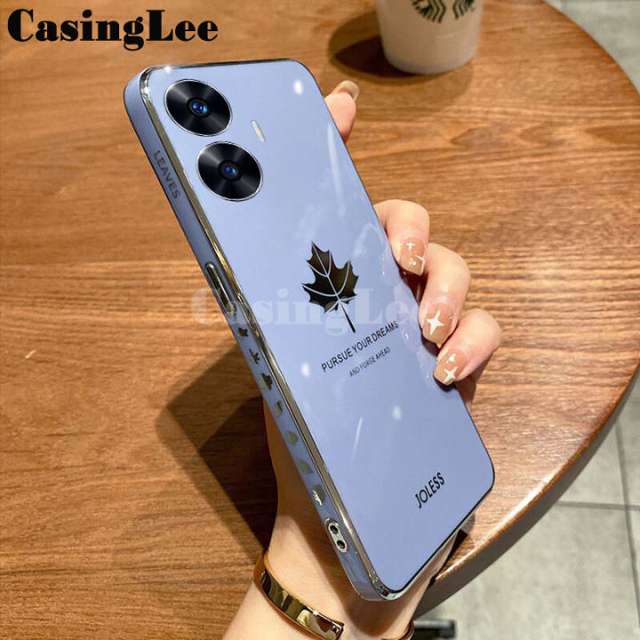 For Realme C55 Case Shining Maple Leaf Design Casing Cover for Realme ...
