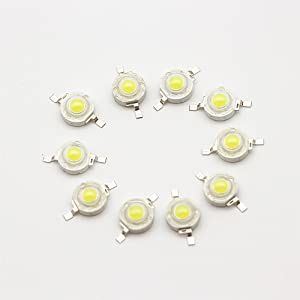 10pcs High Power Led Chip, 1W LED Beads SMD Chip Light Bulb Super ...
