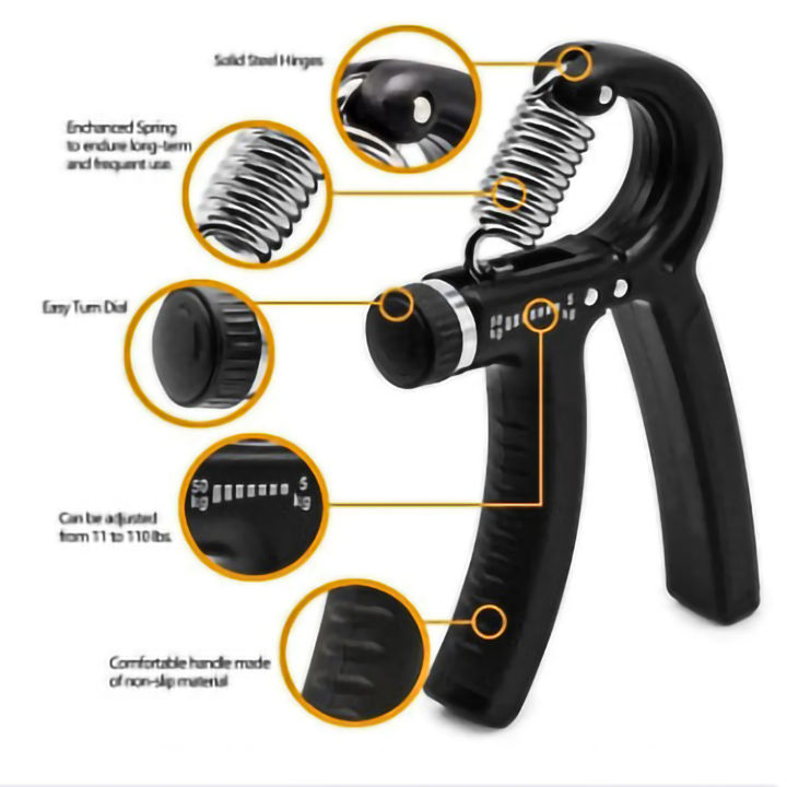 Shop Pro 5-60 KG Adjustable Hand Strengthener Grip | High Quality Hand ...