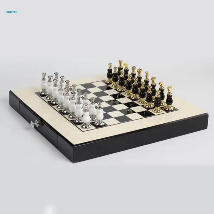 Chess Set Chess Set with Chess Board 32 Chess Pieces And Chess Board ...