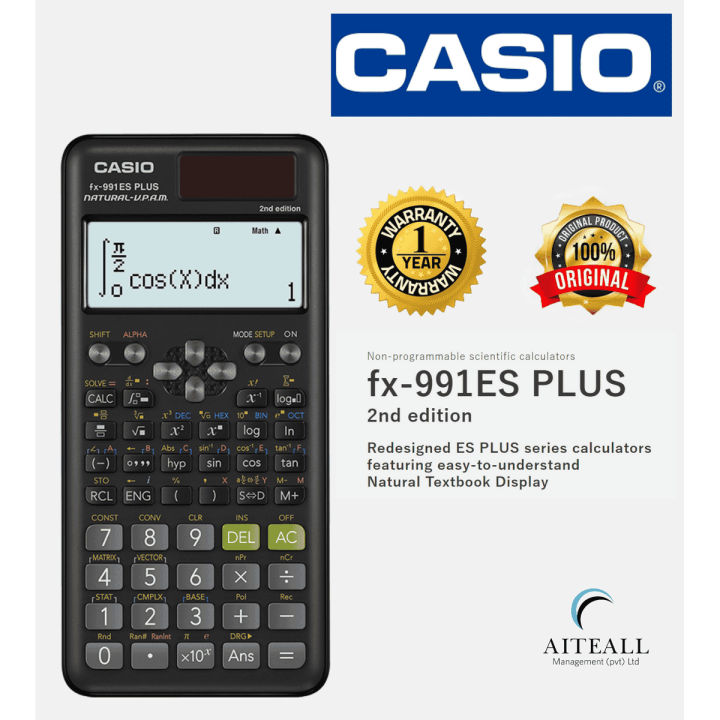 C a s i o Fx - 991 EX Solar and Battery Powered Scientific Calculator ...