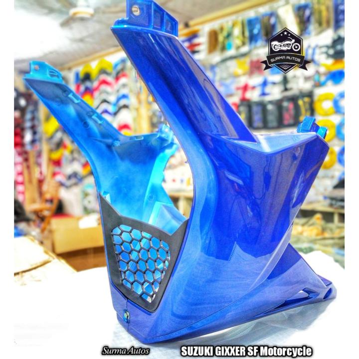 SUZUKI Gixxer SF Motorcycle Engine Guard Full Set (Blue) | Daraz.com.bd