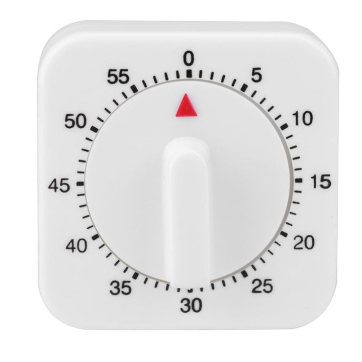 60 Minute Square Mechanical Multi Purpose Timer- white | Daraz.com.bd