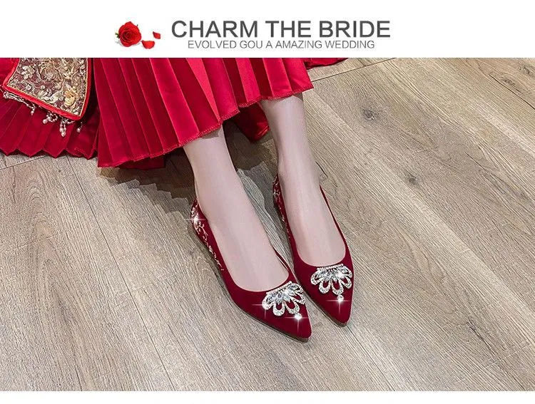 Red wedding shoes for bride 60 photos - Astyledwedding.com